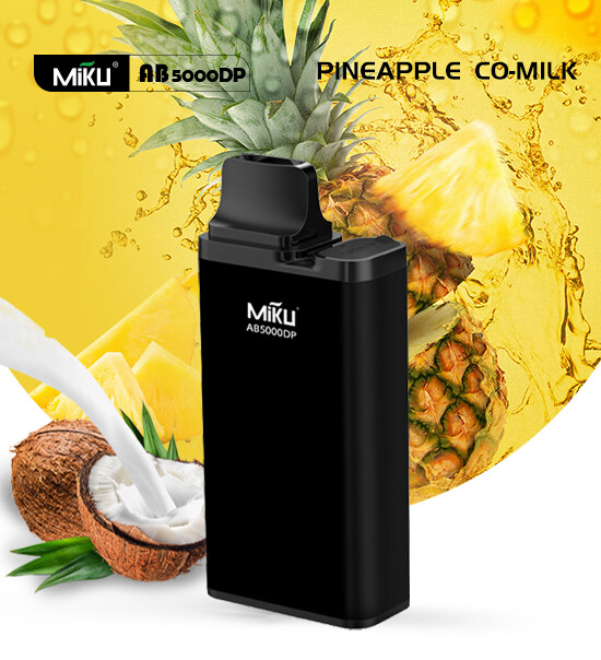 Pineapple Coconut 3000 Puffs 3 Nicotine Miku Nic Disposable Vape 8ml Juice 2024