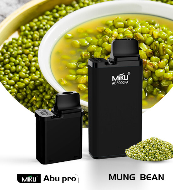 Miku Abu Pro Mung Bean prefilled vape 3% nicotine 5000 Puffs 10ml e ...