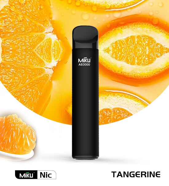 Tangerine 3000 puffs 3% Nicotine Disposable vape - Miku Nic